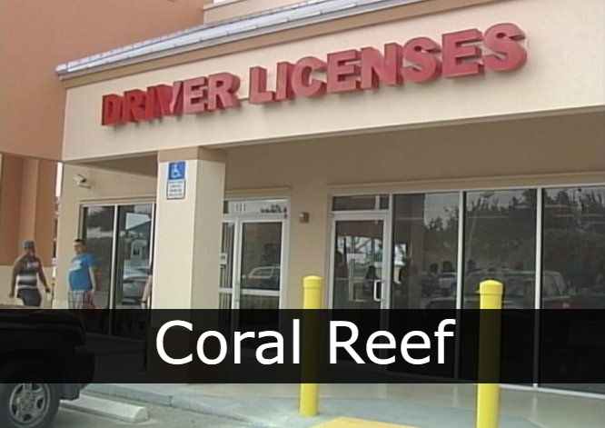 Oficina de licencia de conducir en Coral Reef - Sucursales