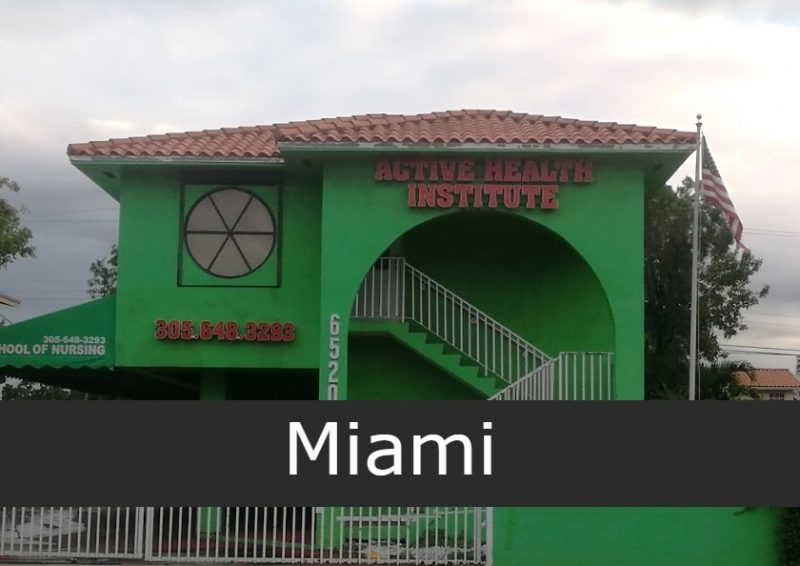 Escuelas de enfermería en Miami - Sucursales